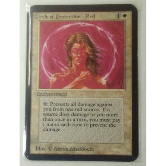 Unique Vintage | Other | Alpha Mtg Circle Of Protection Red Card ...